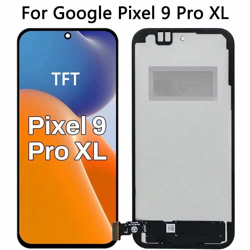 6,8-дюймовый TFT LCD-дисплей для Google Pixel 9 Pro XL, GGX8B, GZC4K, GQ57S, ЖК-дисплей с рамкой, сенсорный экран, панель управления, без отпечатков пальцев.