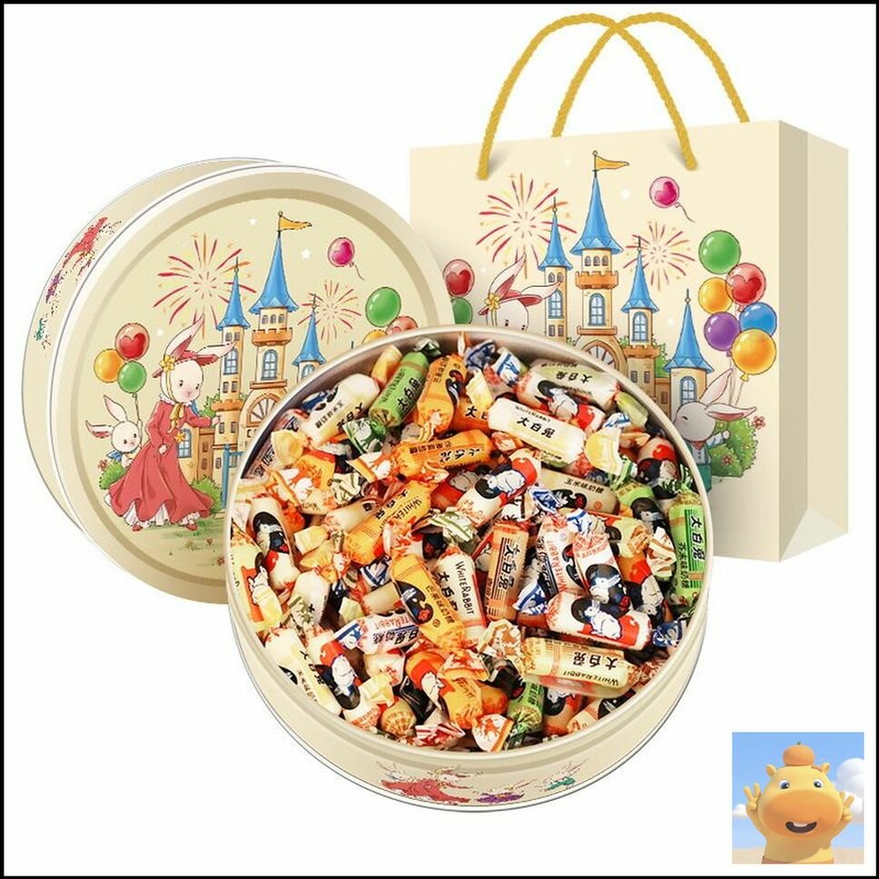 Китайская ириска. Большой белый кролик. Несколько вкусов (1 банки) 258g