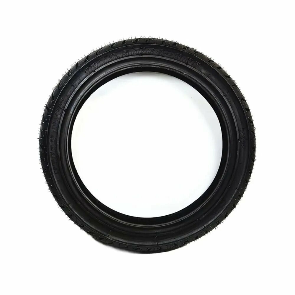 16x2,50 (64-305) бескамерная резиновая шина для электровелосипеда, 45-55 PSI, для колеса электровелосипеда диаметром 16 дюймов