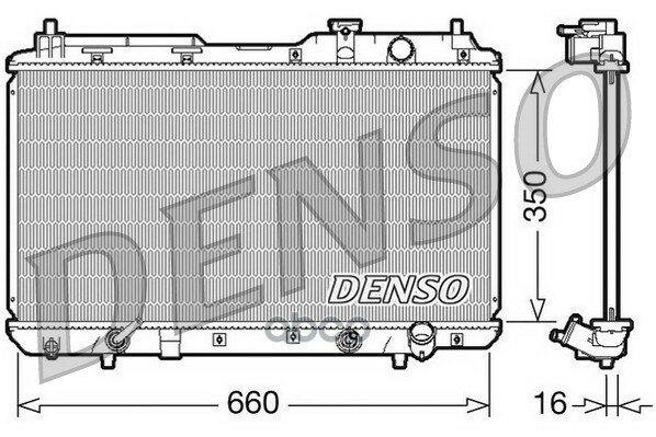 Радиатор системы охлаждения HONDA: CR-VI Denso арт. DRM40010