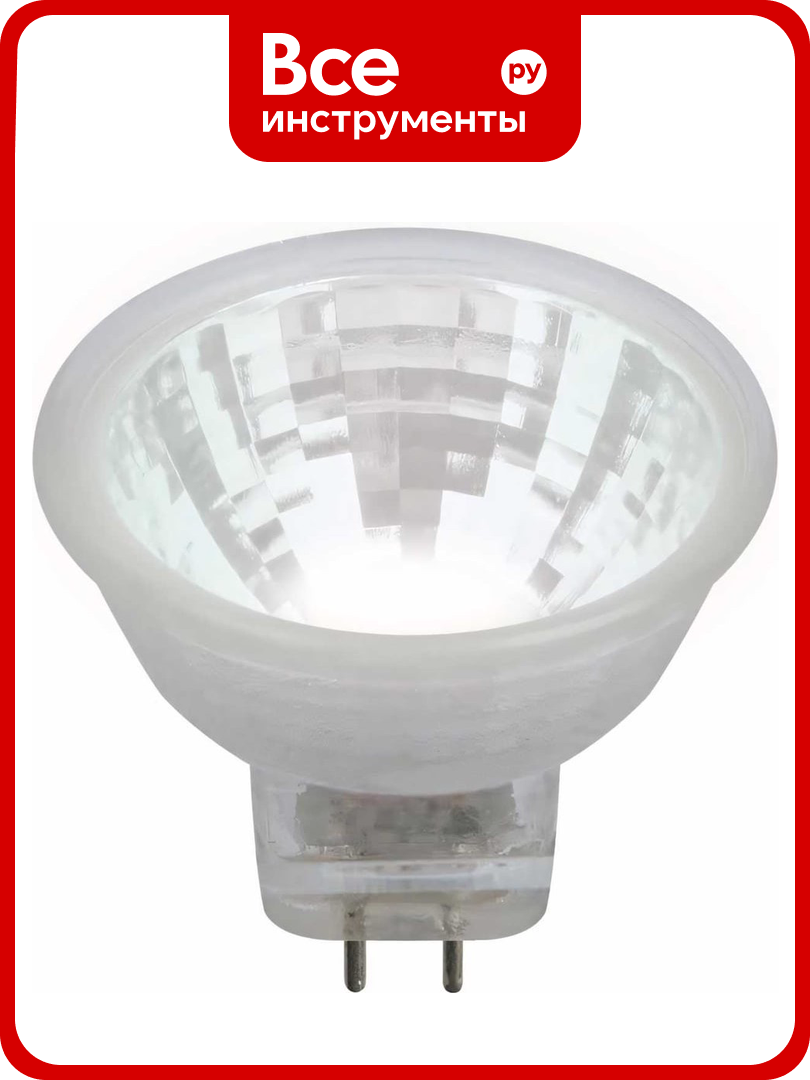 Светодиодная лампа Uniel LED-MR11-3W/NW/GU4/220V GLZ21TR, 220V. Прозрачная. UL-00001703