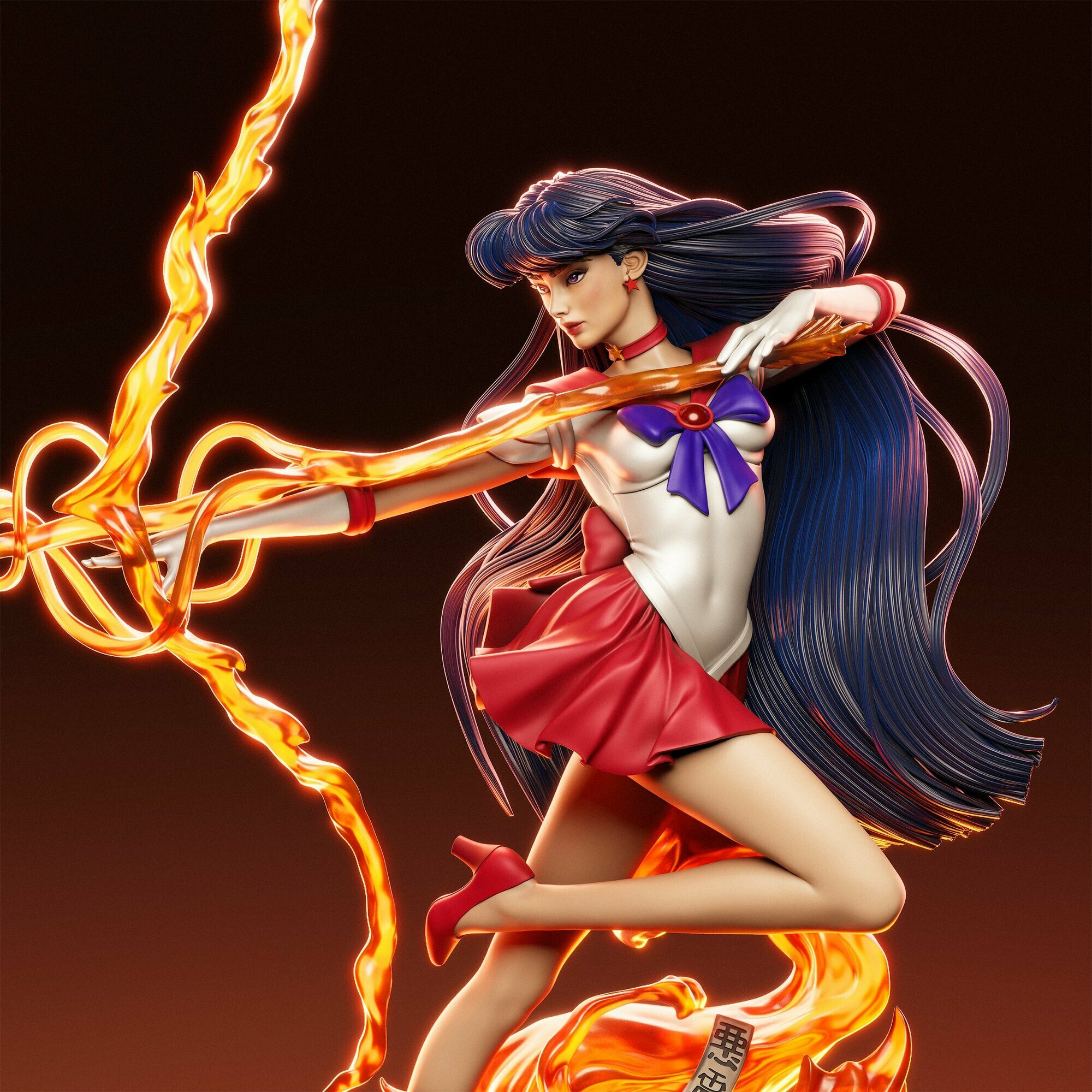 Сборная модель Rei Hino (Sailor Moon), 300мм (без базы), 1/6 для покраски