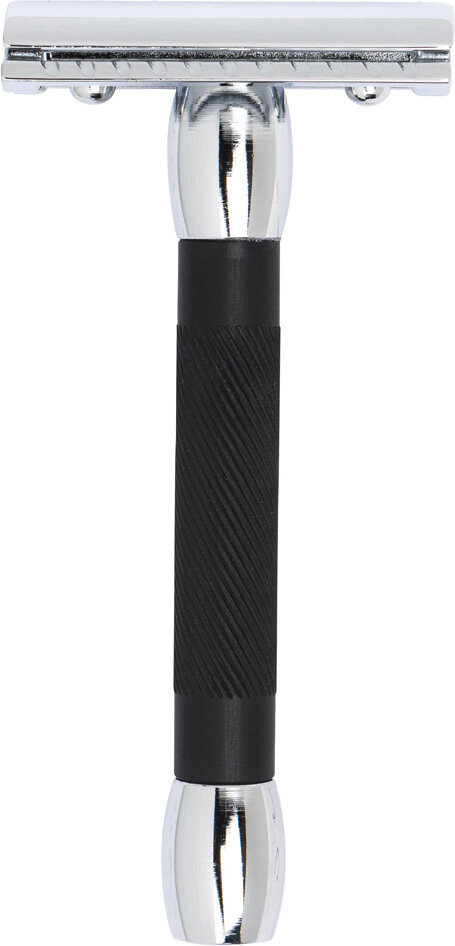 MERKUR Solingen Cтанок Т-образный для бритья 30C, глянцевое хромированное покрытие T-Shaped Shaving 30C Chrome Black