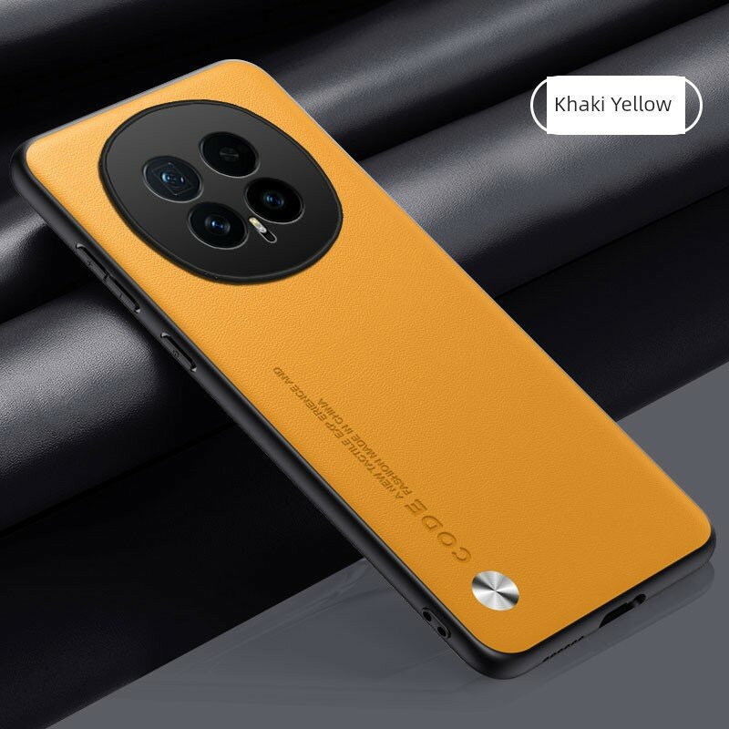 Чехол для Honor Magic 7 Pro - Хаки-желтый с бесплатным защитным стеклом