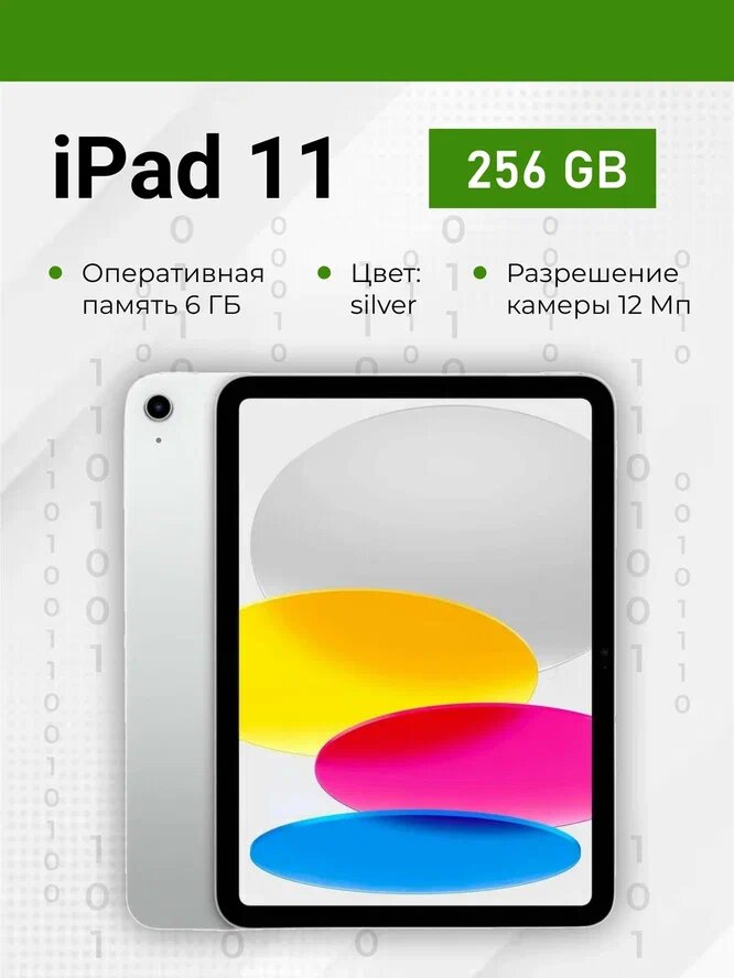 Планшет Apple iPad 11 (2025) Wi-Fi 256Gb Silver (серебристый)