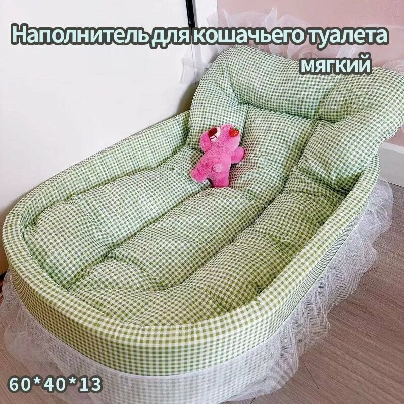 Лежак для животных, мягкий лежак для собак и кошек, уютное место для отдыха и сна питомца в домашних условиях — фото 1