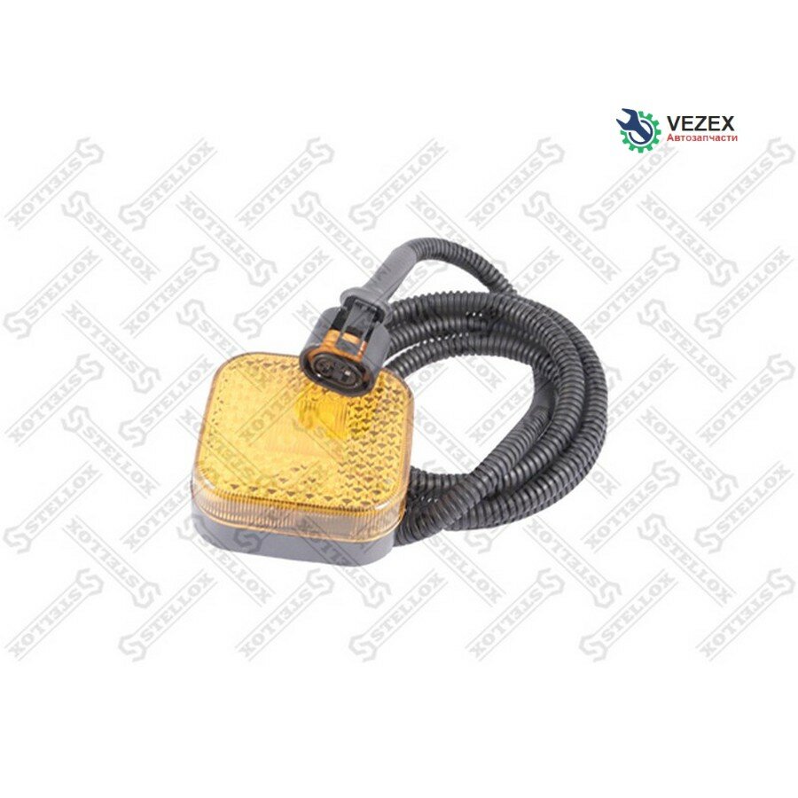 STELLOX 8890505SX фонарь габаритный! боковой желт. 4LED с каб. 1250mm конект. AMP-W 'женский'\ MAN
