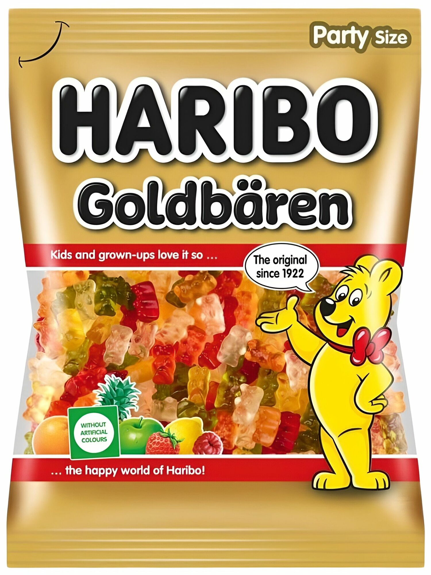 Мармелад жевательный Haribo Ositos de Oro/ Goldbaren / Харибо Золотые медведи, 100 гр. (Испания)