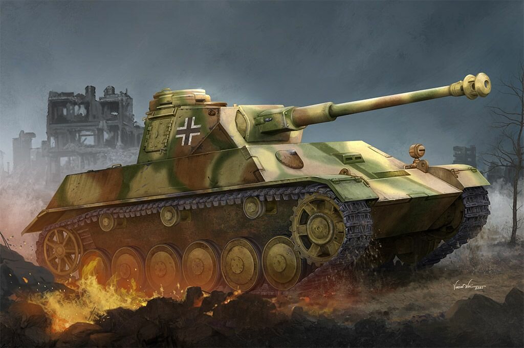 Немецкий German Pz. Kpfw. III/IV auf Einheitsfahrgestell (Small Turret) (1/35)