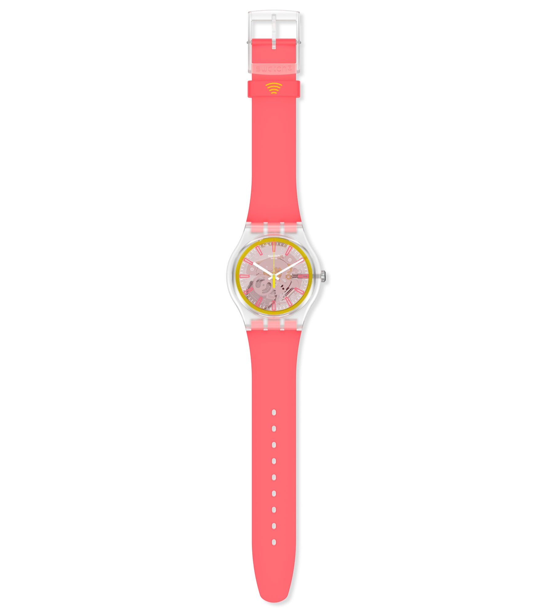 Наручные часы Swatch, розовый — фото 1