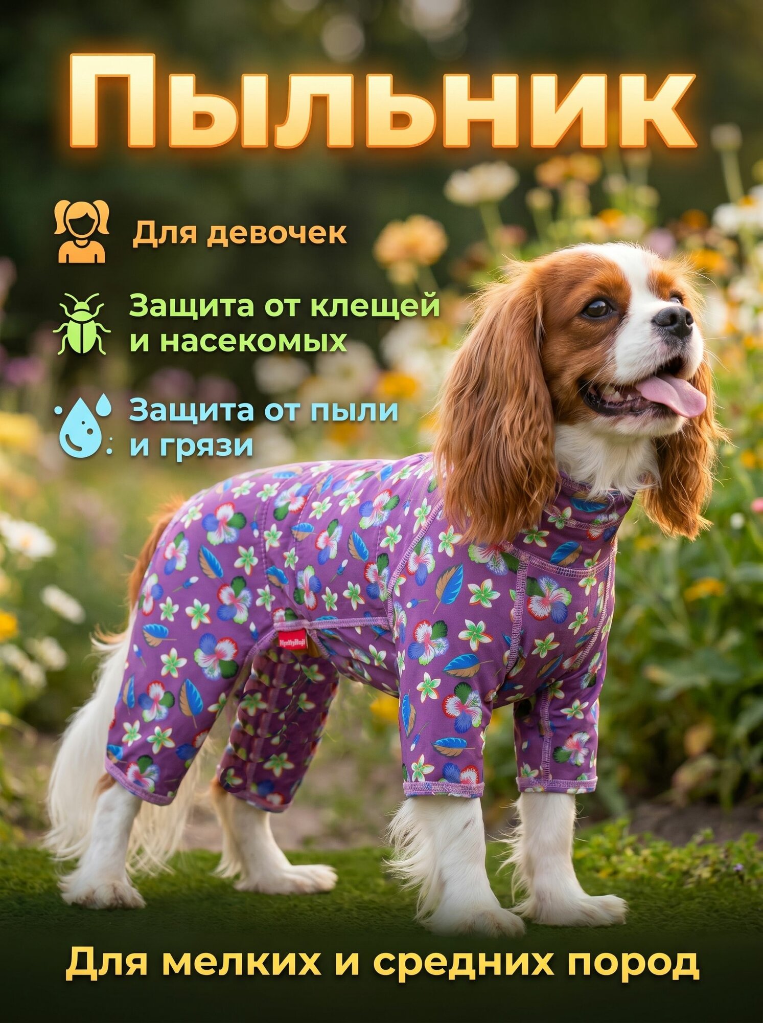 Пыльник для собак девочек (мелкие и средние породы)