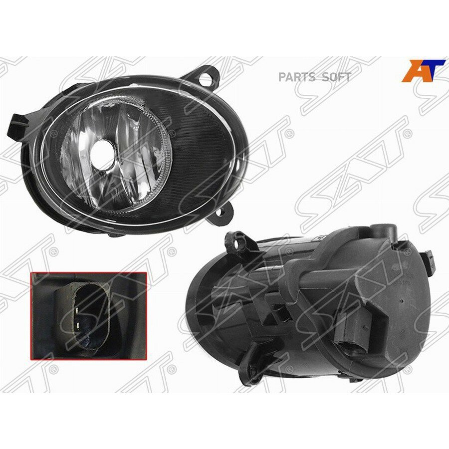 Фара противотуманная (Справа) Audi A6 04-08 / A6 allroad quattro 06-08 от официального дистрибьютора, SAT, артикул ST4462001R