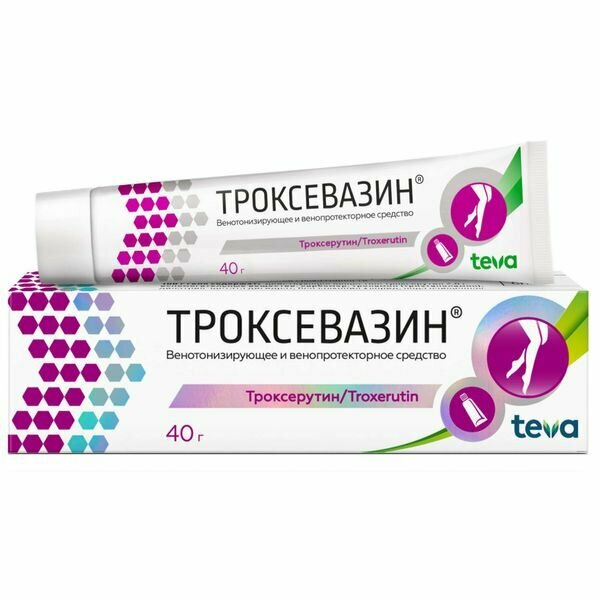 Троксевазин гель для наружного применения 2% 40г — фото 1