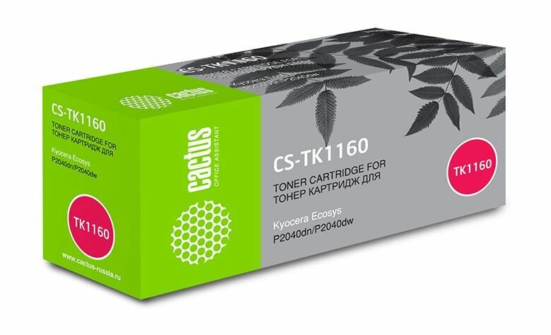 Тонер-картридж Cactus CS-TK1160 черный