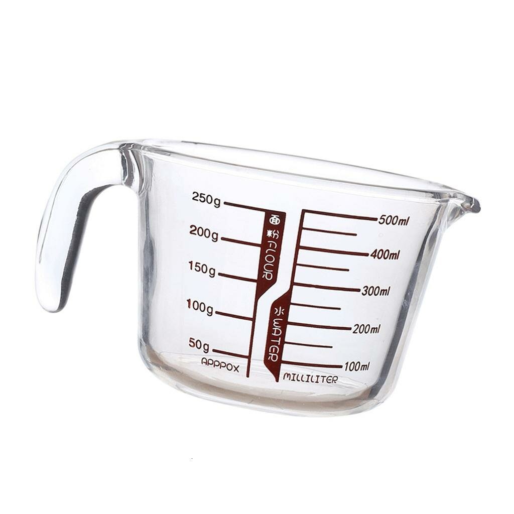 Стеклянная мерная кружка, 500ml