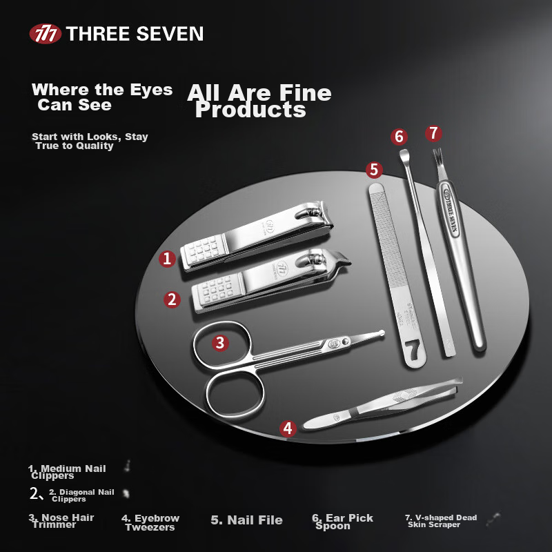 777 Nail Clipper Set, Imported Nail Clippers And Nail Tools Kit, Complete Set with Ear Pick, HM071