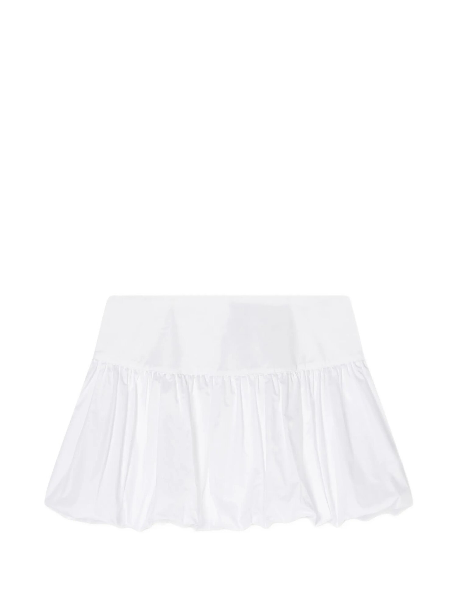 Юбка Armani Exchange Gathered bubble-hem mini skirt, размер 4, white — фото 1