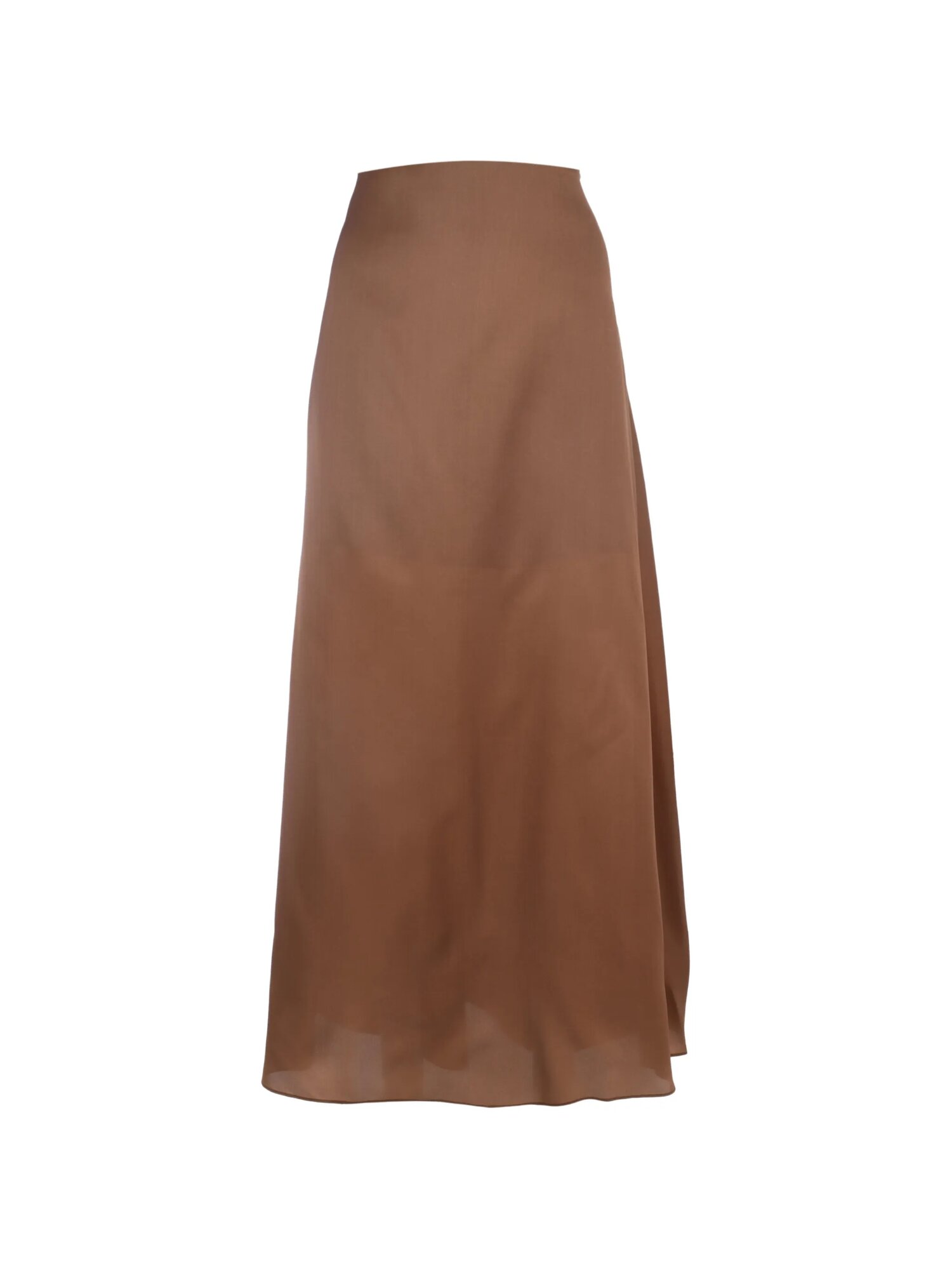 Юбка High-waisted satin-finish skirt