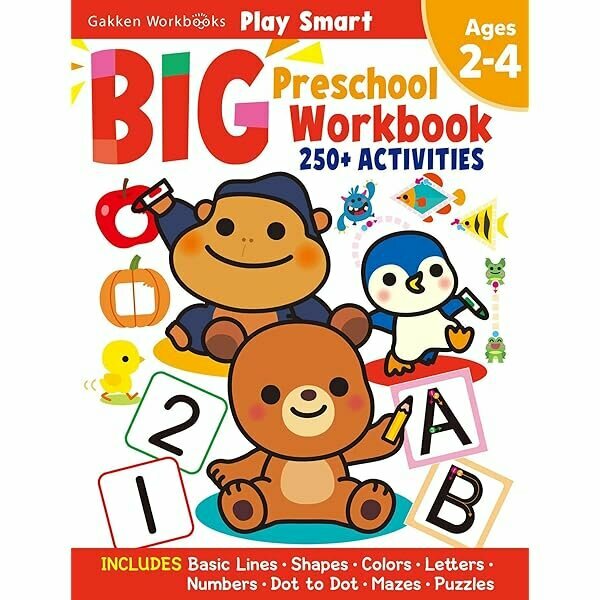 Play Smart Big Workbook Preschool Ages 2-4: Over 250 Activities，Reprinted paperback book