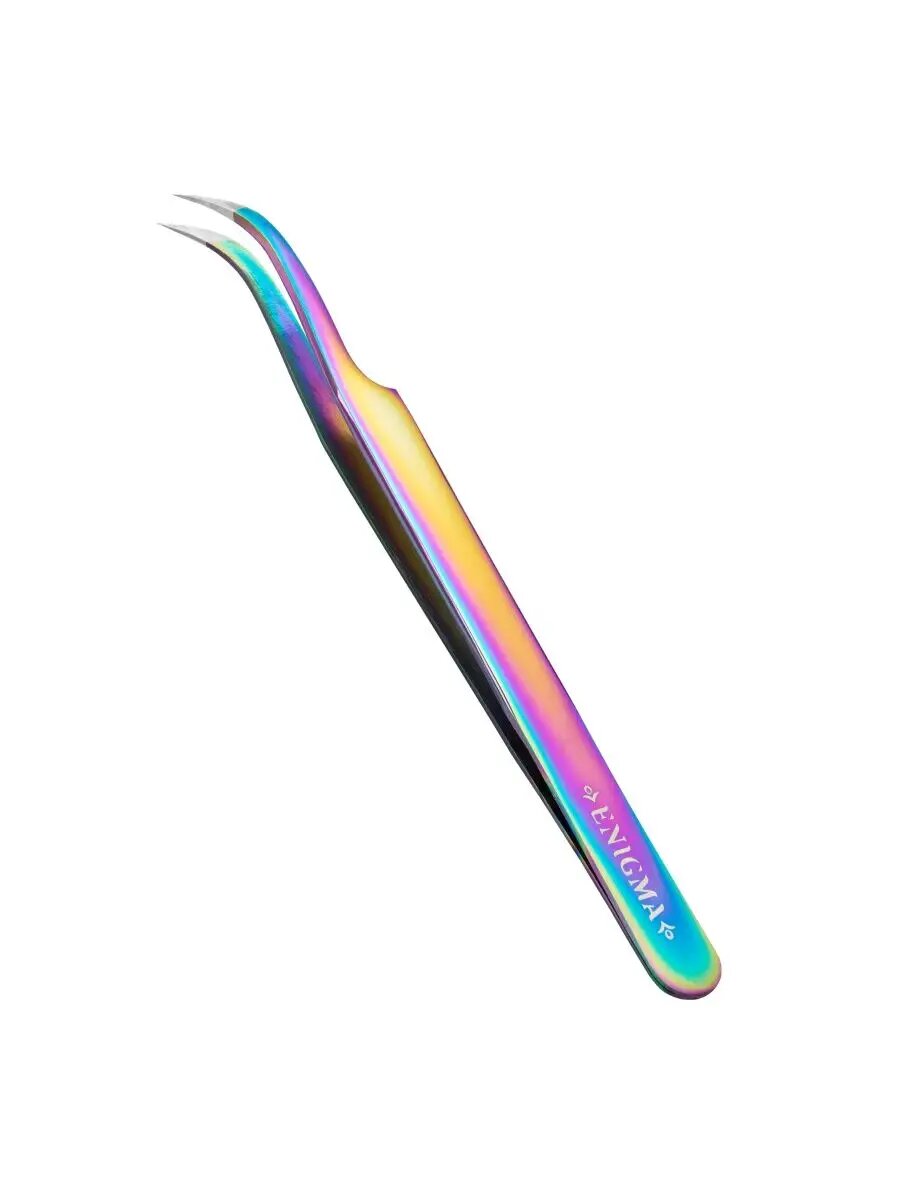 Пинцет ENIGMA Extra Sharp, нержавеющая сталь, ручная заточка, для ресниц