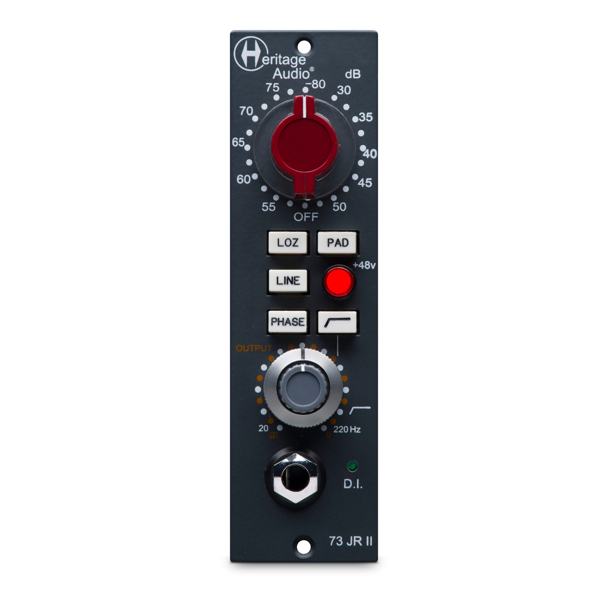 Микрофонный предусилитель Heritage Audio 73JR II black, фантомное питание