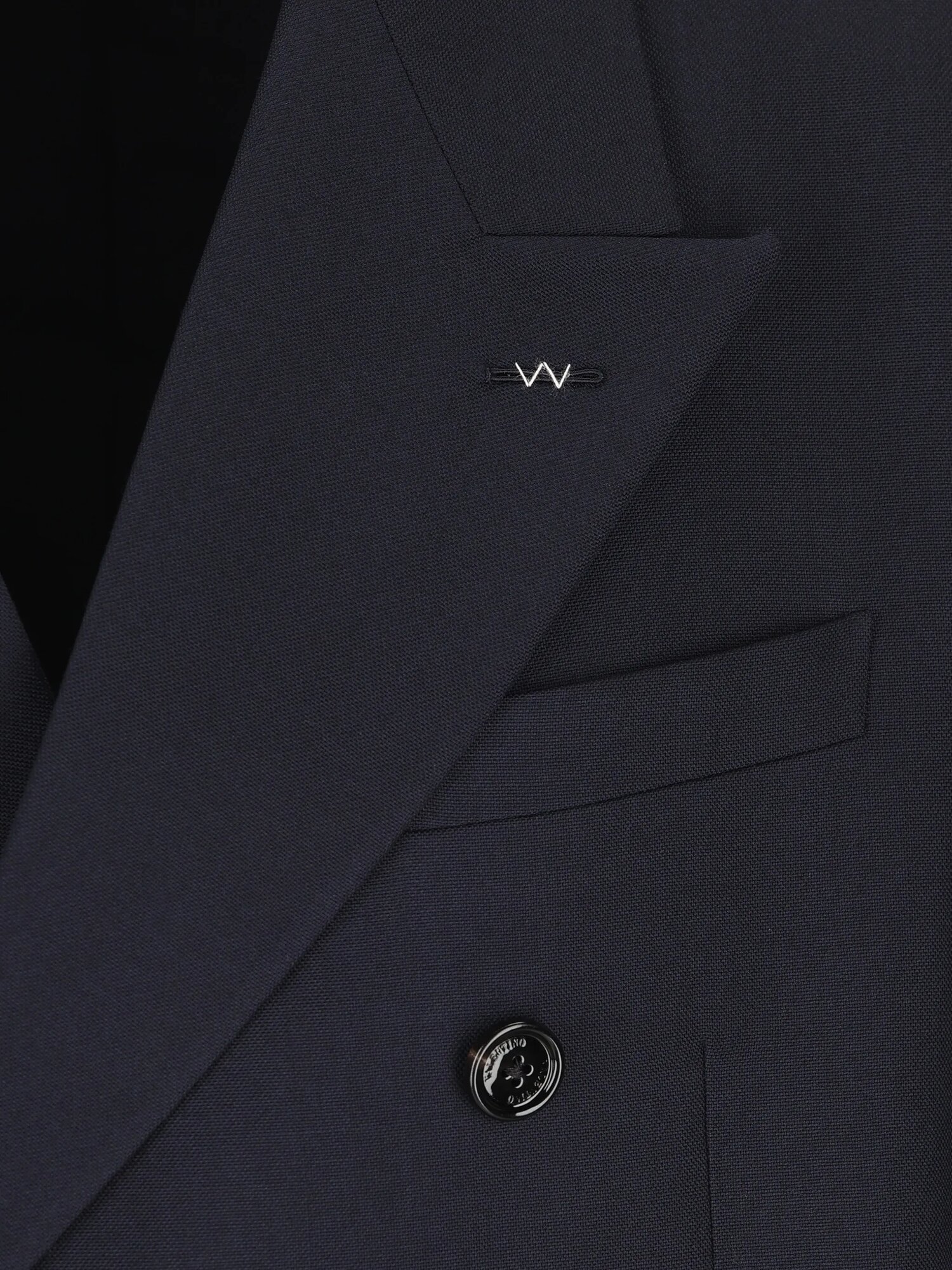 Куртка Valentino Double-breasted jacket, размер 48, blue — фото 1