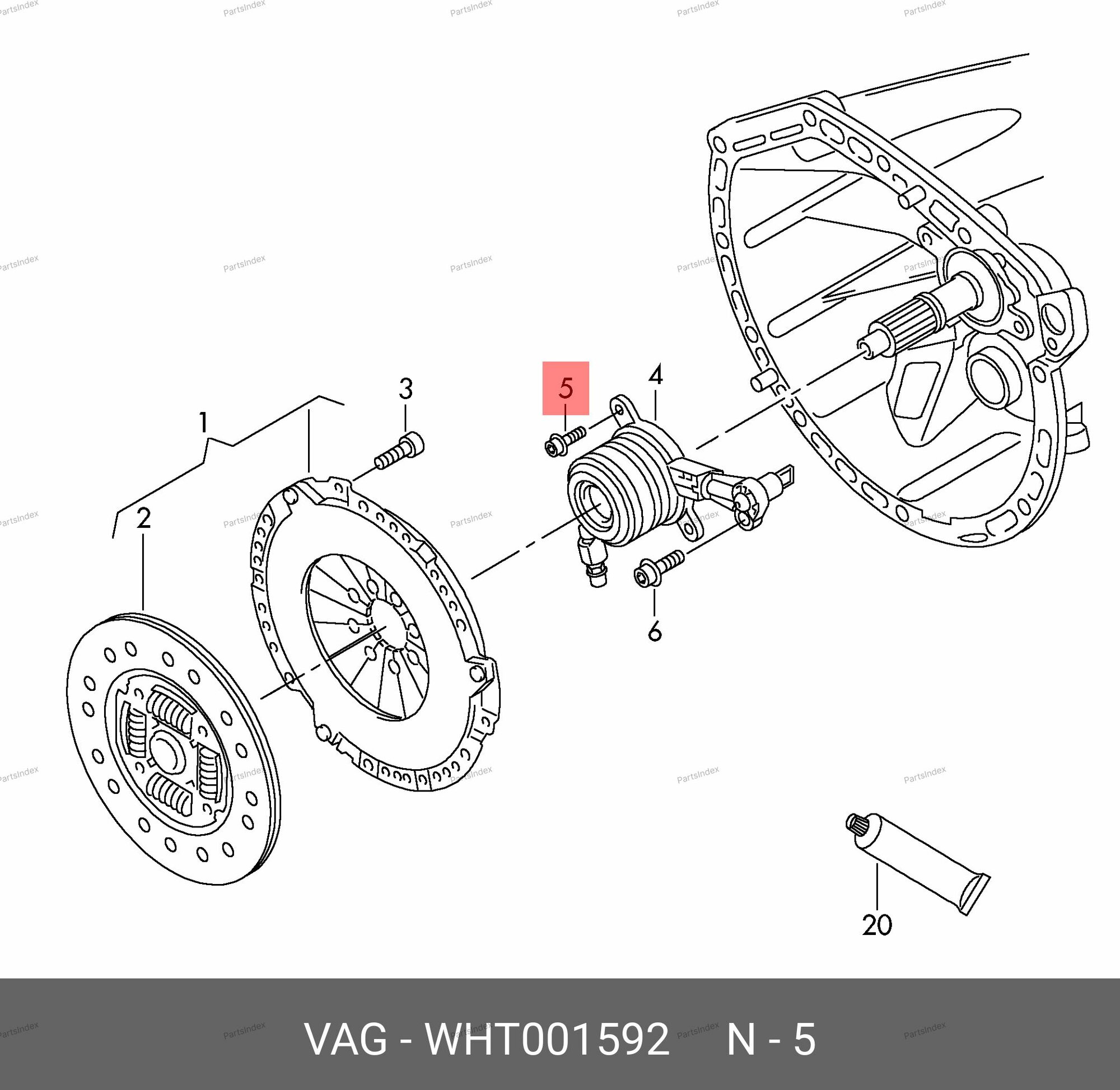 Бoлт автомобильный, VAG WHT001592