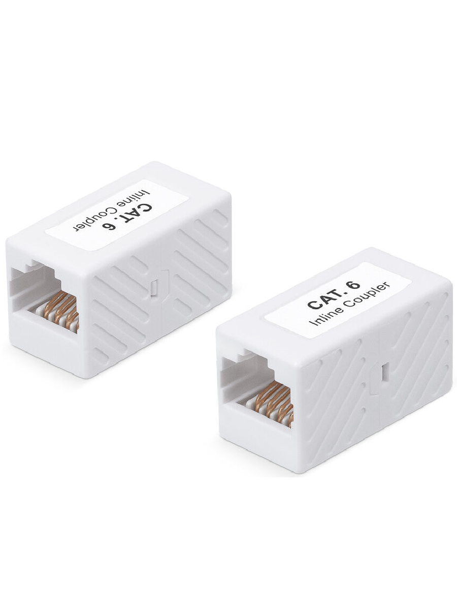Адаптер проходной Cabeus CA-8p8c-C6 RJ45-RJ45/8p8c, кат 6, неэкранированный