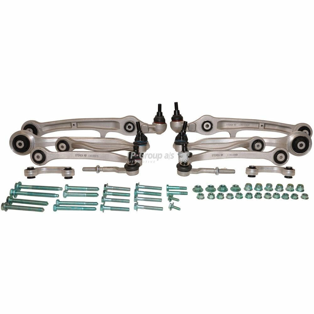 Комплект рычагов подвески AUDI A4 B6 0004 с крепежом JP GROUP 1140103910