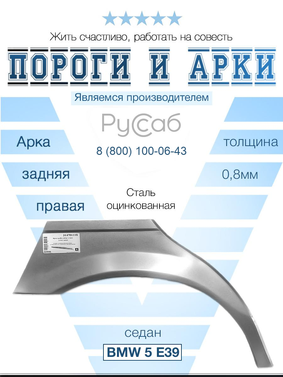 Арка правая для BMW 5 E39 1995-2003