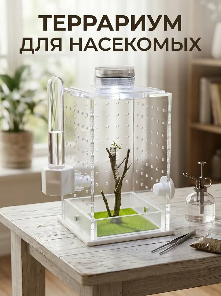 Акриловый ящик для разведения насекомых/ландшафтная вилла богомола