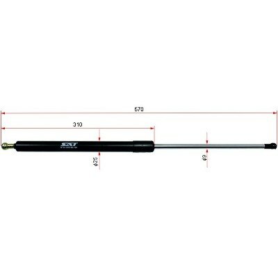 Амортизатор крышки багажника SAT ST-40-0008 Ford Escape 00-06 / Mazda Tribute 00-07 правый/левый