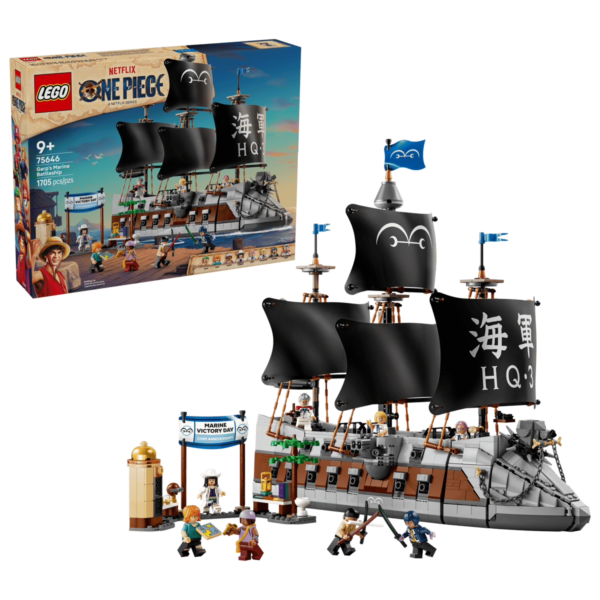 Конструктор LEGO One Piece 75646 Морской линкор Гарпа, 1705 дет.