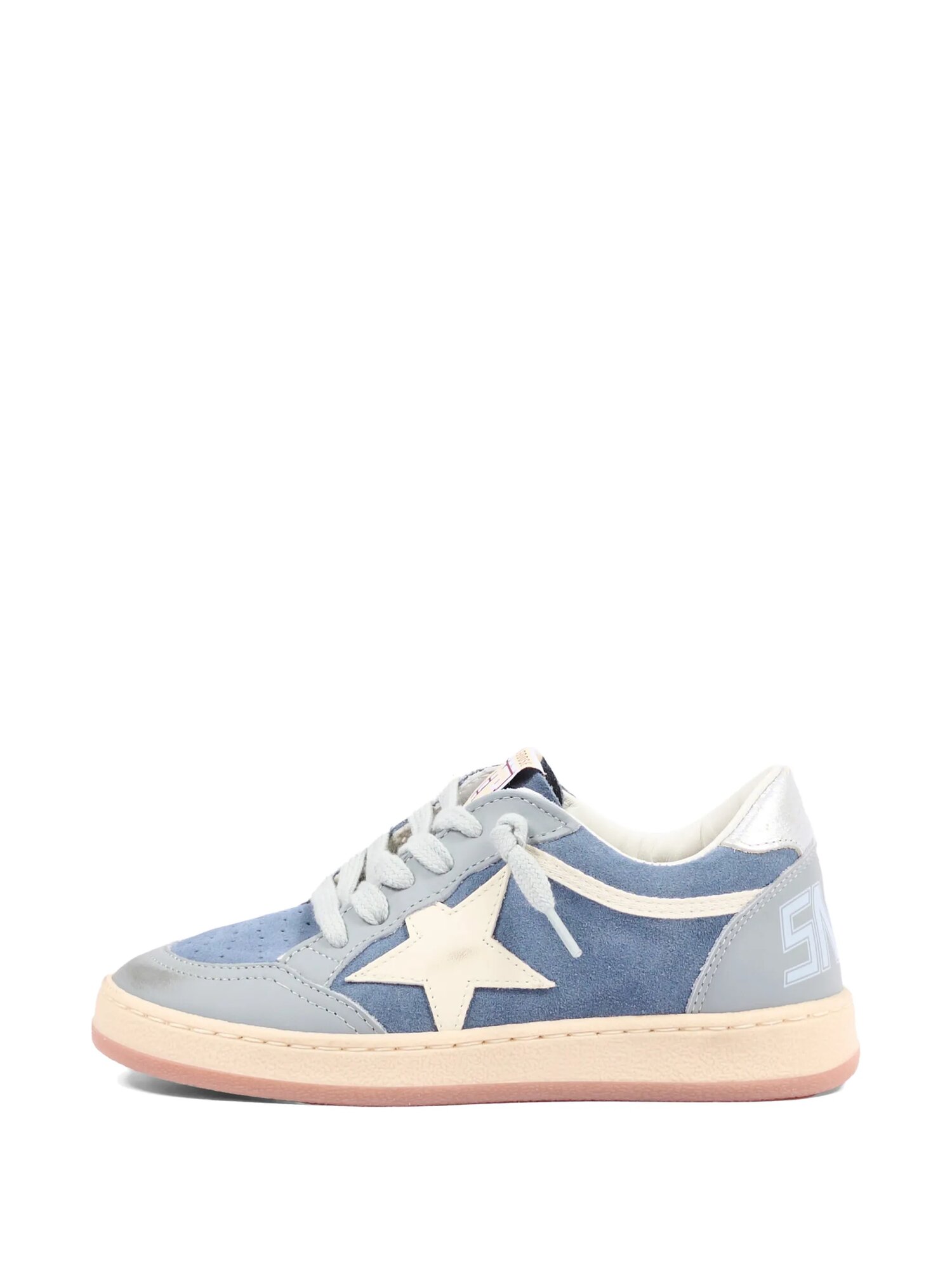 Кроссовки Golden Goose Ball Star star-patch distressed sneakers, размер 33, синий — фото 1