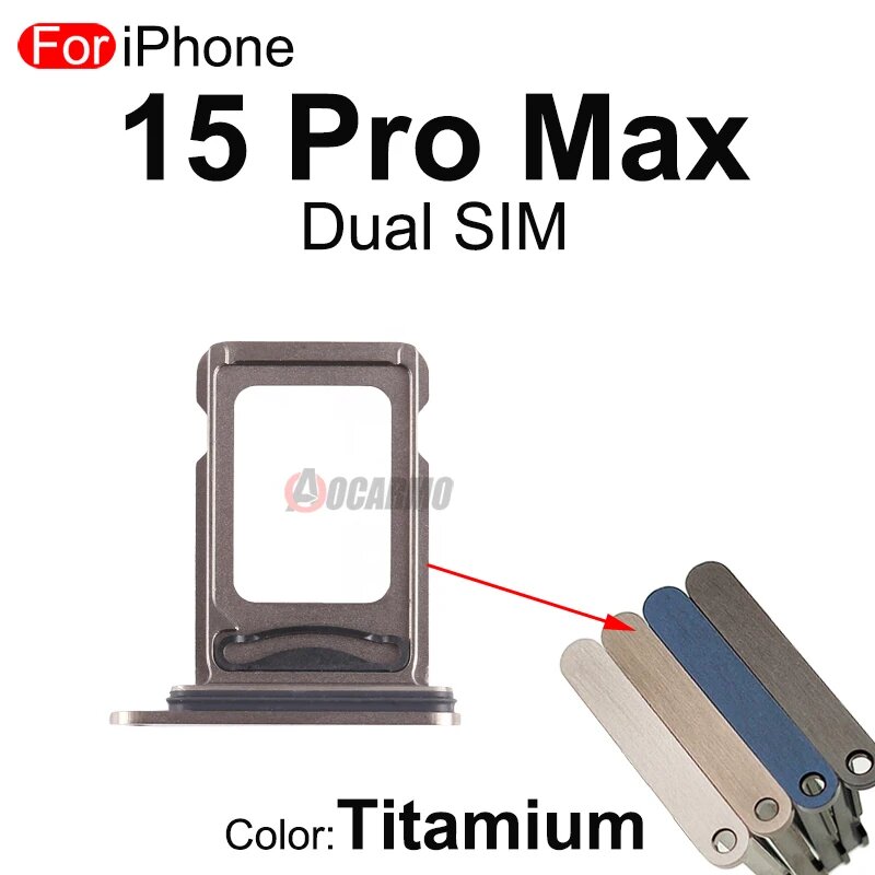 Слот SIM-карты для iPhone 15 Pro Max Dual SIM Titanium
