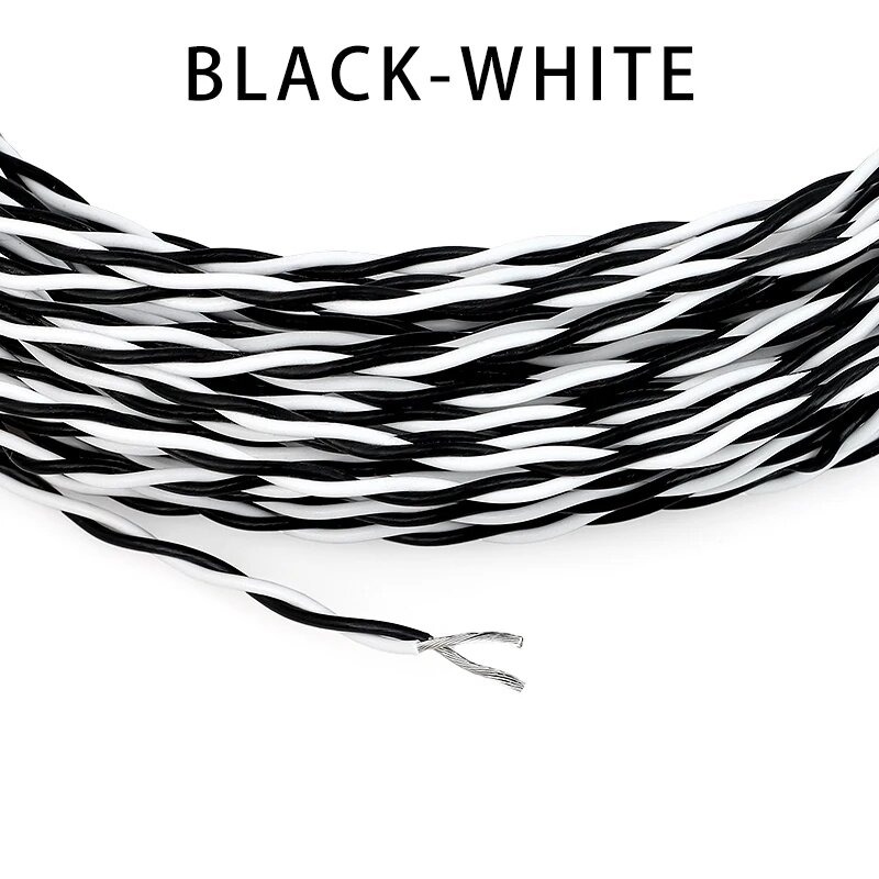 Витая пара 26AWG Black White 20m