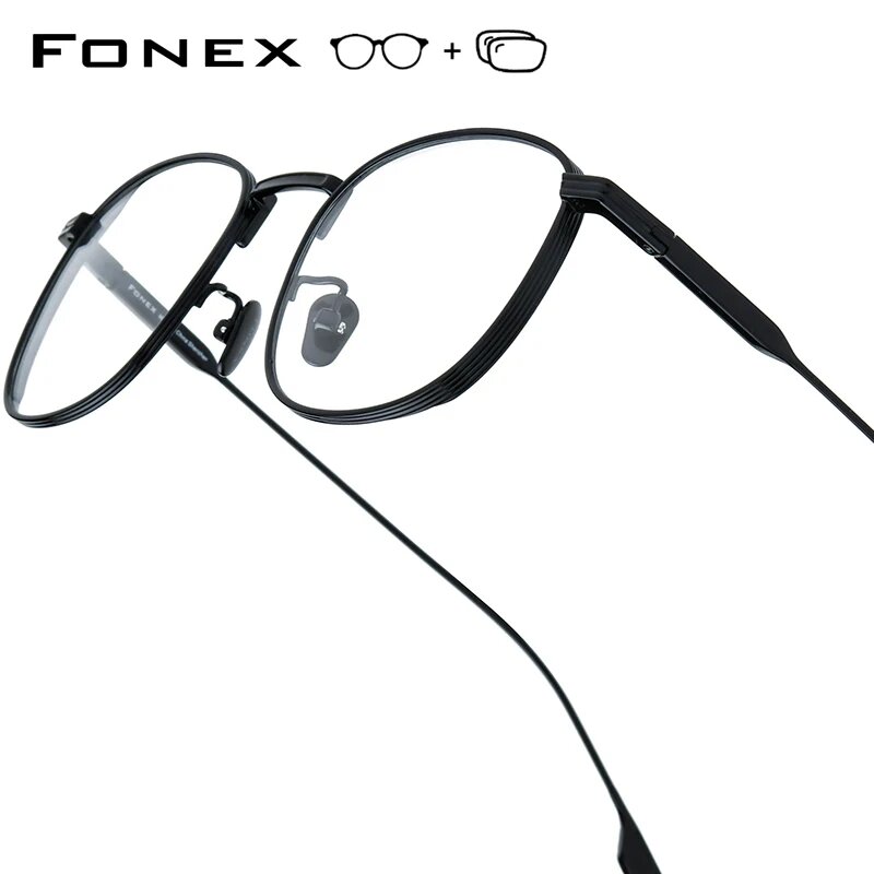 FONEX черные прогрессивные очки с фотолинзами 1.56