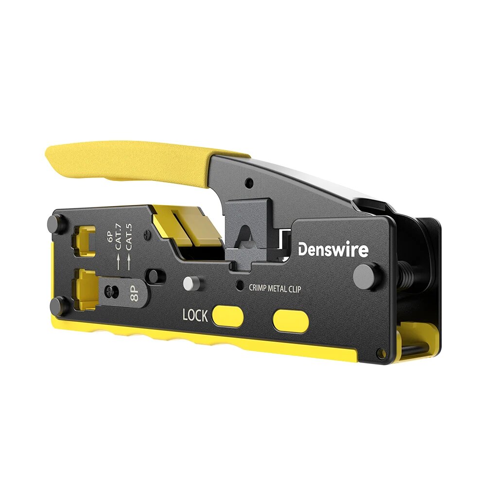 Инструмент для обжима RJ45/RJ45/CAT5/CAT6/CAT7 Denswire, D728YL