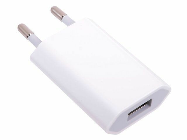 Зарядка USB 1A 5W Белая Универсальная