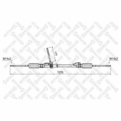 Рейка рулевая Stellox 0035015sx для Ford Escort V, VI, VII, Orion I, II, III