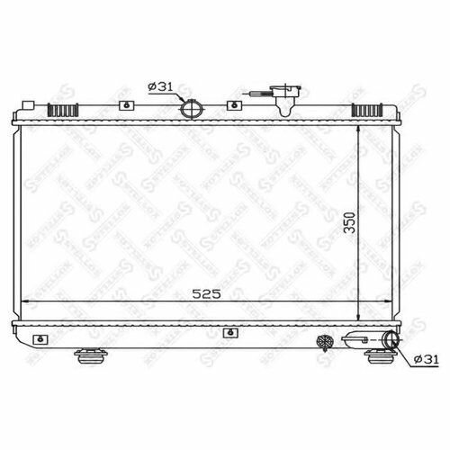 Основной радиатор (двигателя) Stellox 1025464SX для Kia Rio