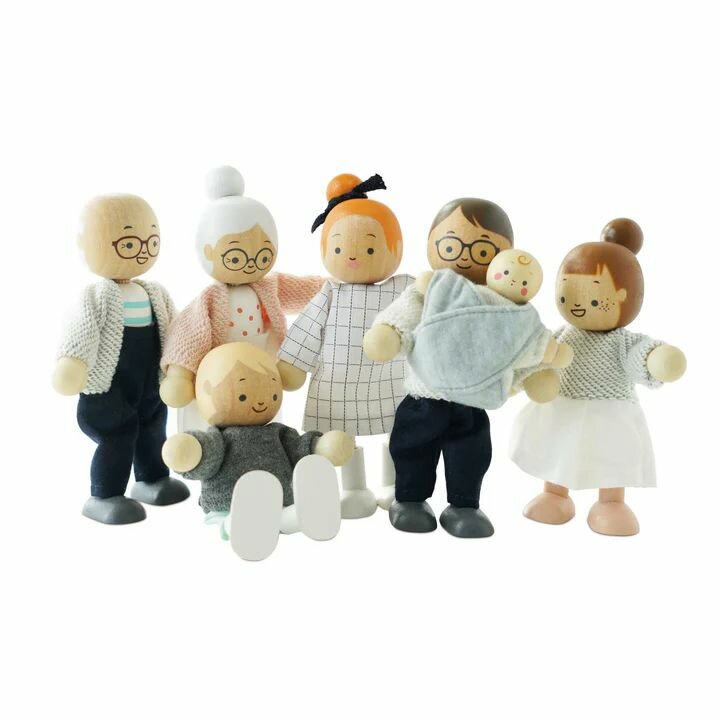 Набор деревянных детских кукол семья Долли Le Toy Van Dolls House Family