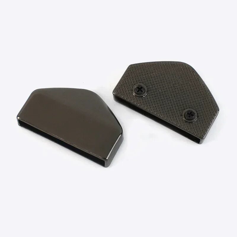 Металлические хвостовые зажимы Meetee 12/16/18/25 мм Черный, 25mm-10Pcs, GunBlack