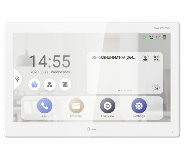 Видеодомофон Hikvision DS-KH9510-WTE1(B) белый