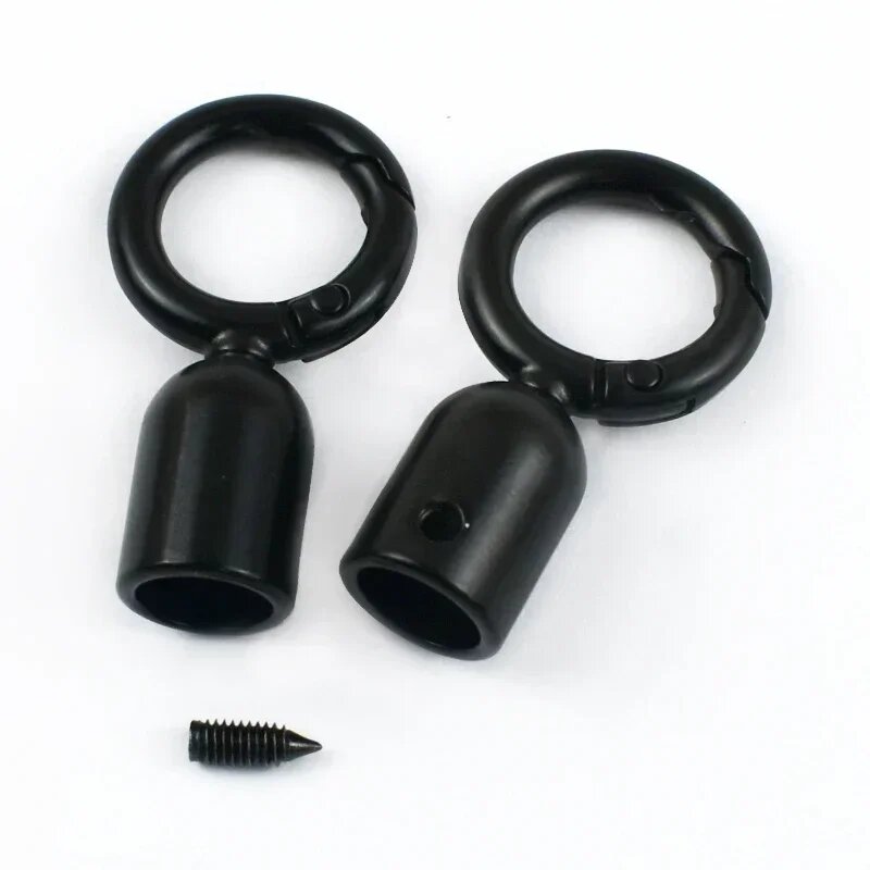 Металлические карабины Meetee 2/4/10 шт. 10Pcs, Black-8mm