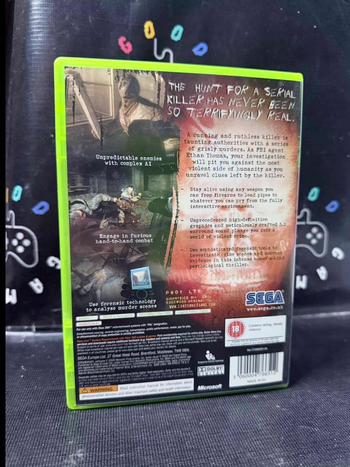 Игра Condemned xbox 360 — фото 1