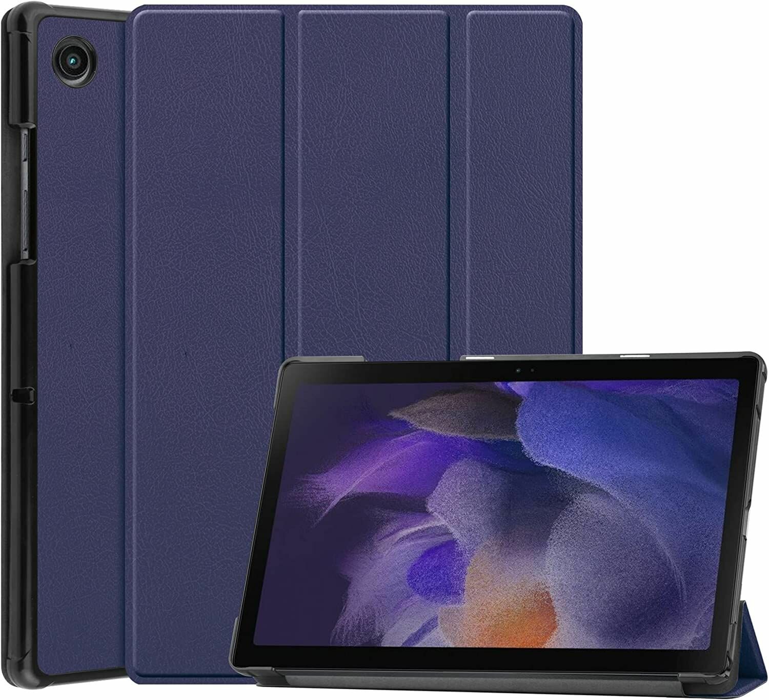 Чехол на Samsung Galaxy Tab A8 2021 SM-X205/SM-X200, умный с магнитом, темно-синий
