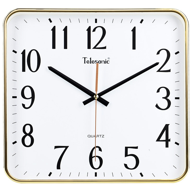 Tianwangxing Square Wall Clock, Creative Living Room Clock, Modern Minimalist Timepiece, Fashionable Personalized Clock, Bedroom Quartz Clock, 33cm
