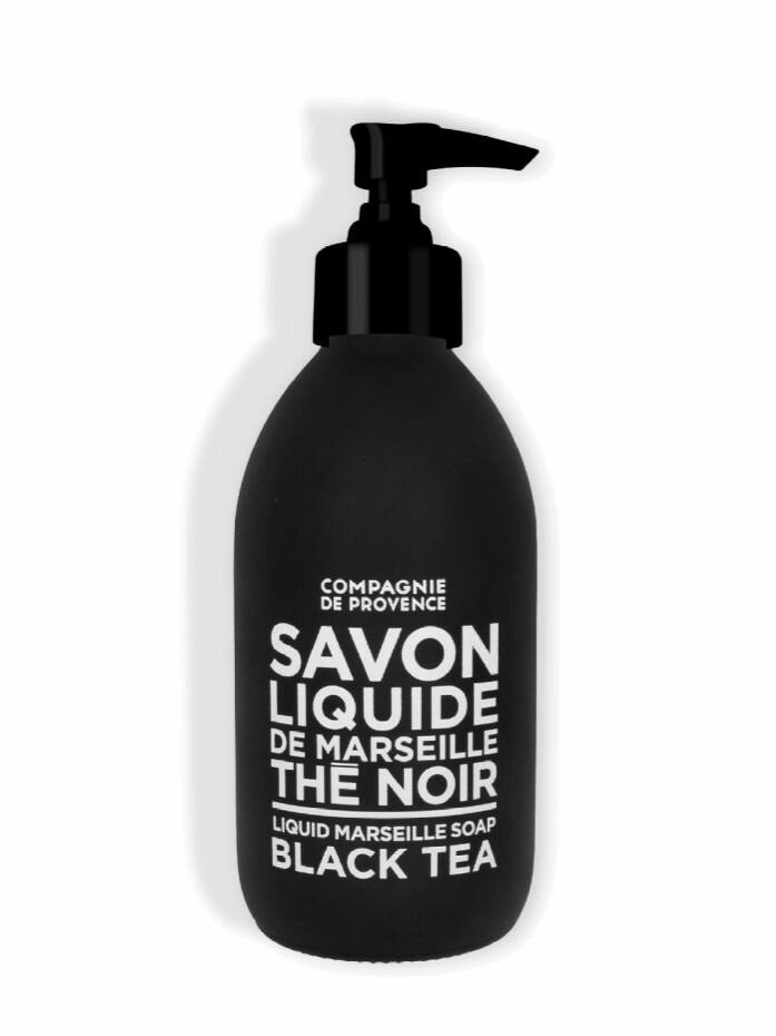 COMPAGNIE DE PROVENCE The Noir/Black Tea Liquid Marseille Soap, Жидкое мыло для тела и рук, 300 мл