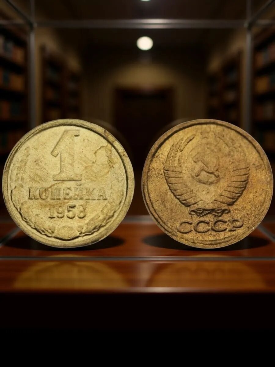 1 копейка 1958 года СССР Копия монеты